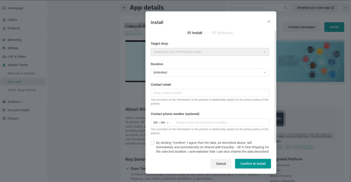 Connecting TikTok Shop to Sendcloud – Sendcloud Help Center